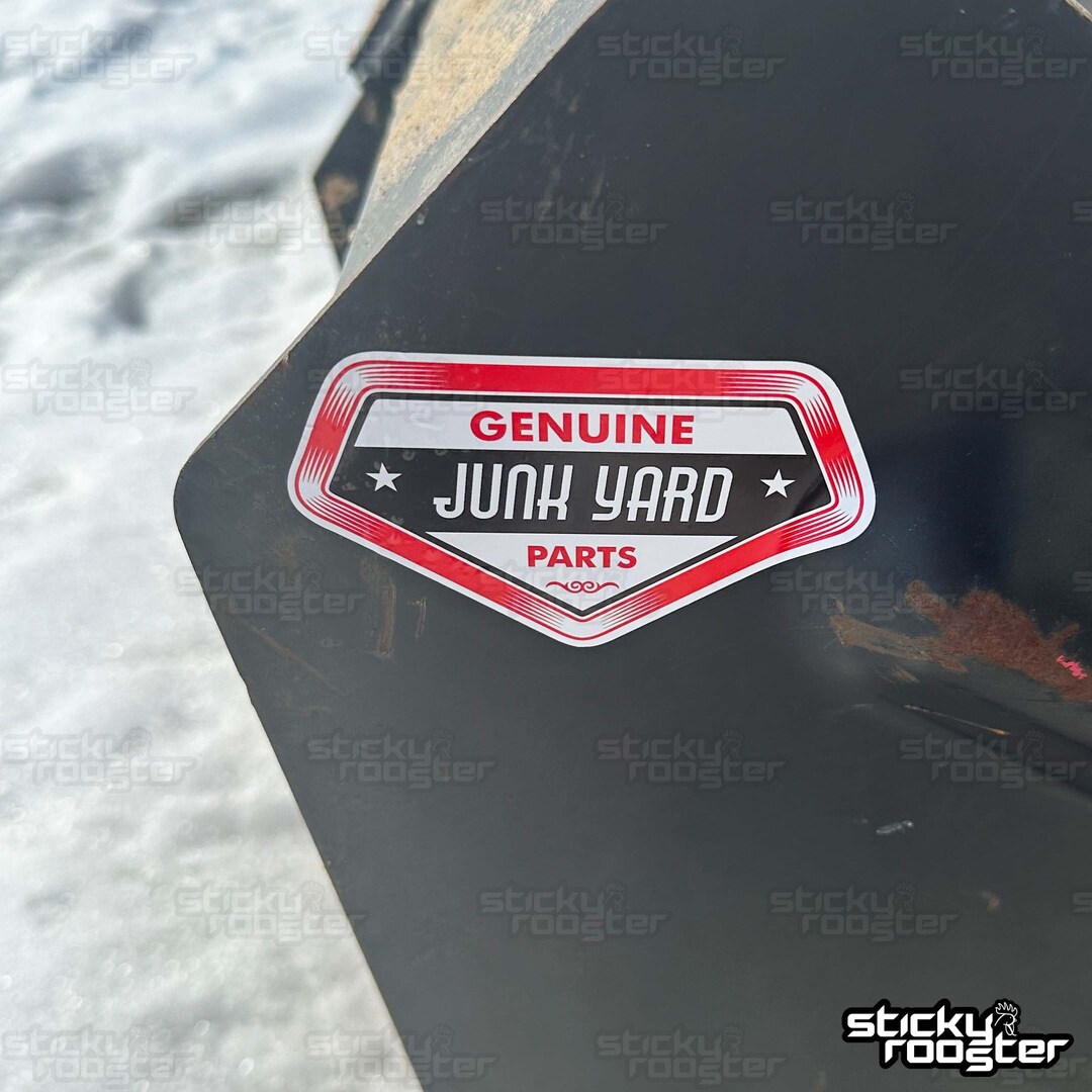 Genuine Junk Yard Parts Sticker - FREE Shipping and Available in ...