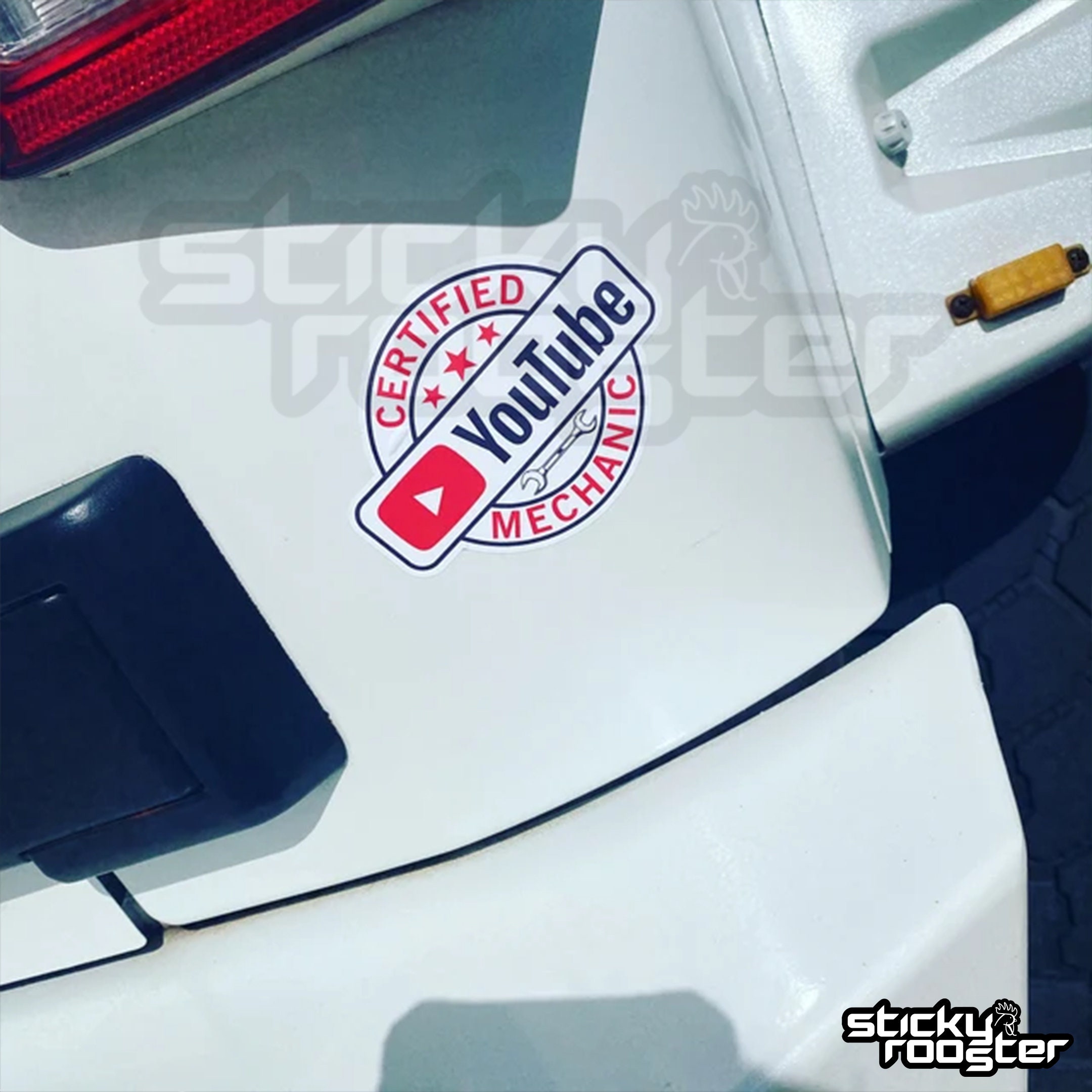 Certified Youtube Mechanic Sticker - Multiple Sizes Available - FREE ...