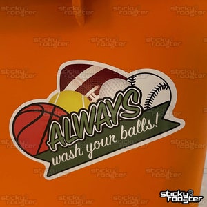 Always Wash Your Balls Sticker | Funny Sticker | FREE Shipping ...