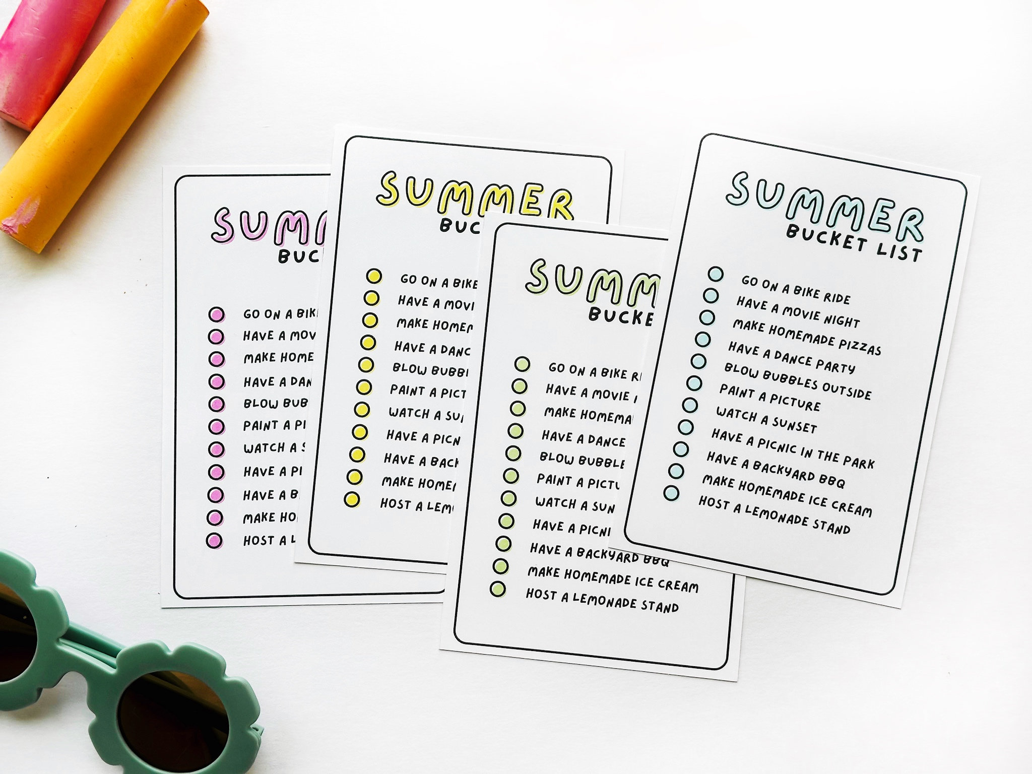 Editable Summer Bucket List, Kids Summer to Do List, Printable Summer ...