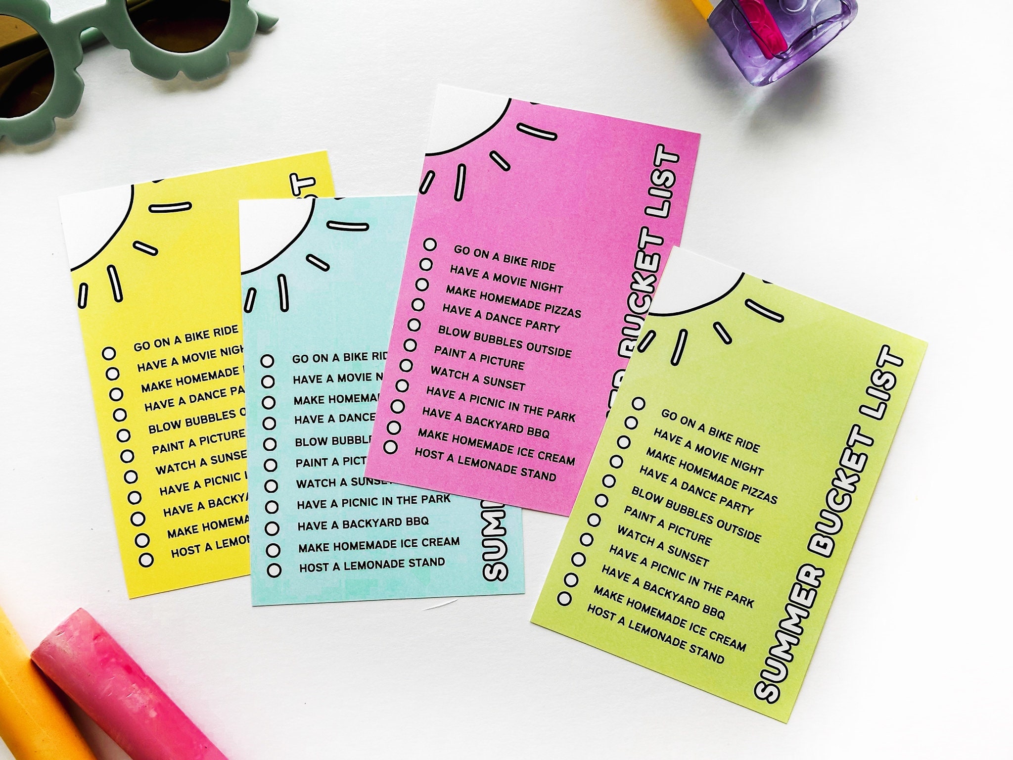 Editable Summer Bucket List, Kids Summer to Do List, Printable Summer ...