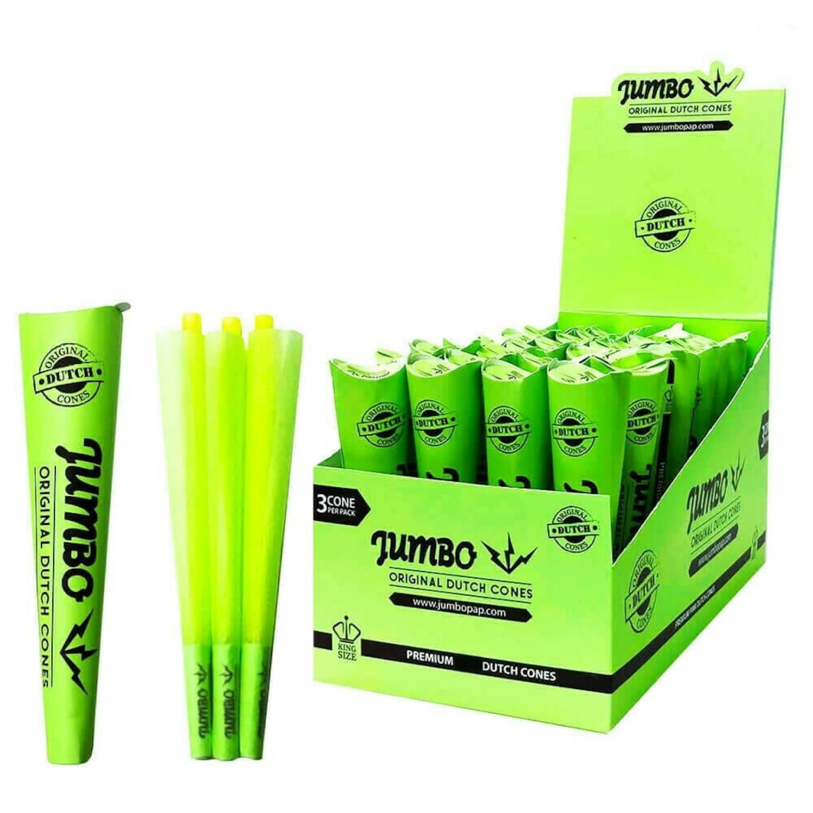 Jumbo Green Dutch Pre-rolled Cones Cigarette Smoking 3 Cones - Etsy