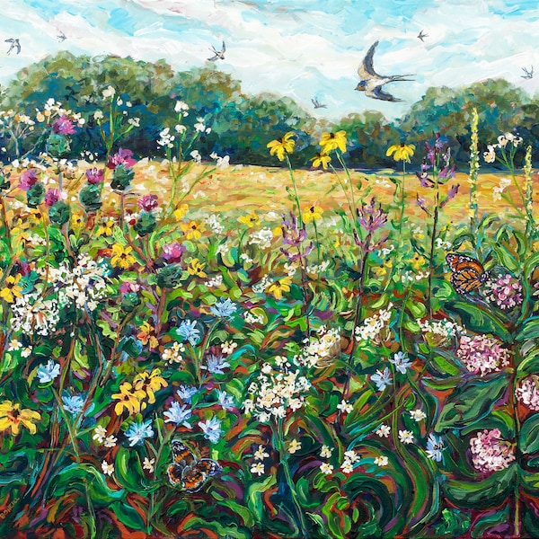 Prairie Painting Art - Etsy