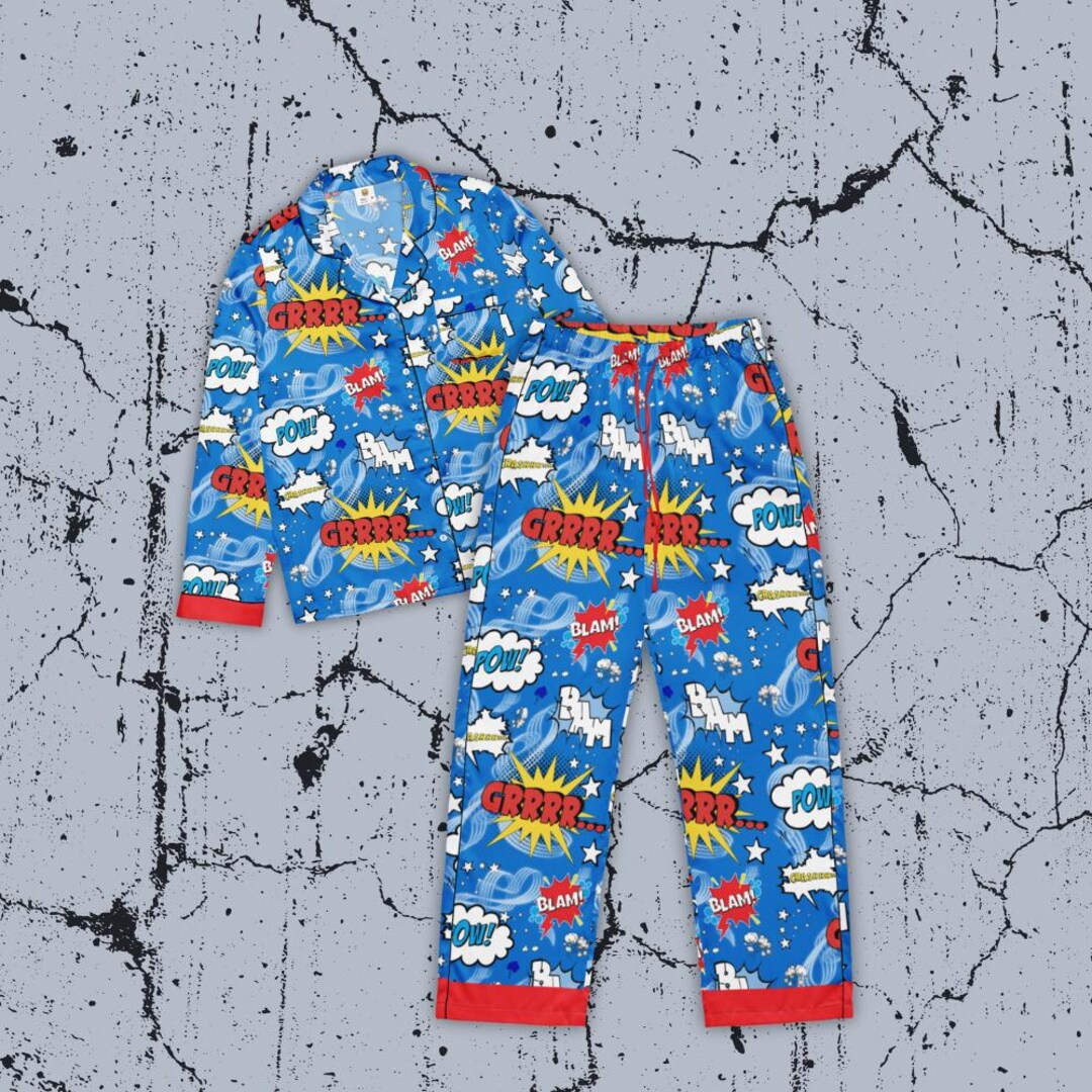 Villanelle Killing Eve Inspired Pajama Set: Handmade Comic Book Pop Art ...