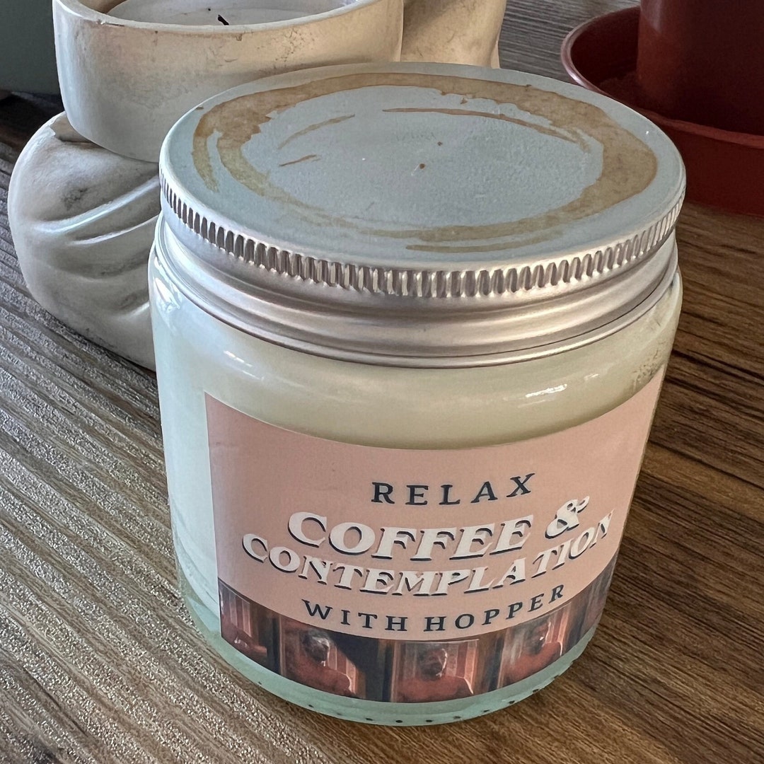 Relax With Hopper Handmade Candle Coffee and Contemplation Citrus ...