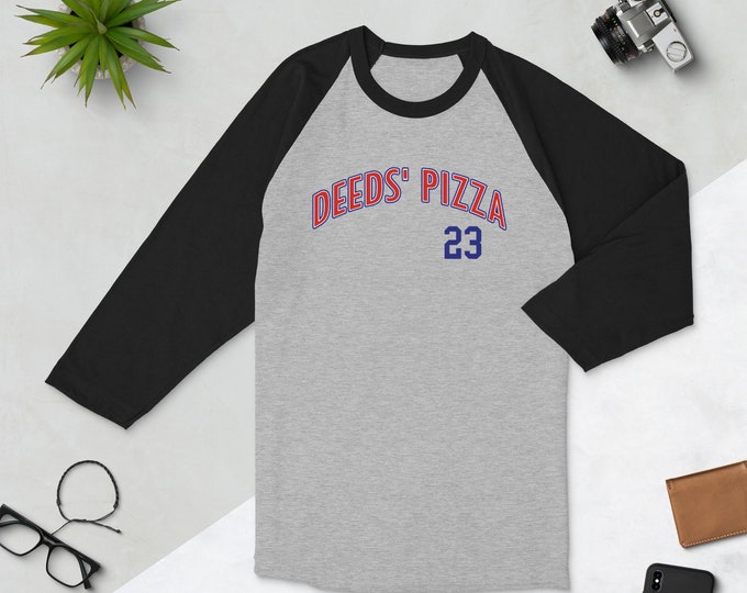 Deeds' Pizza Pizzeria Baseball Raglan T-shirt Adam Sandler Mr Deeds ...