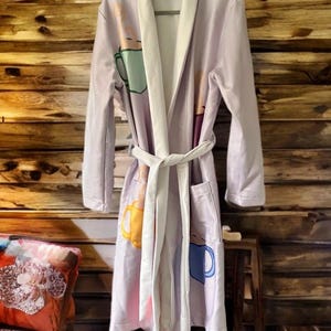 Coffee Cup Towelling Dressing Gown Handmade Robe Tyler Durden Brad Pitt ...