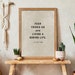 Boho Quote Wall Art Print Digital Download Printable Wall Art Quote ...