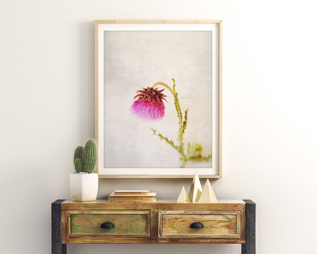 Printable Thistle Wall Art Botanical Wall Art Instant Download Prints ...
