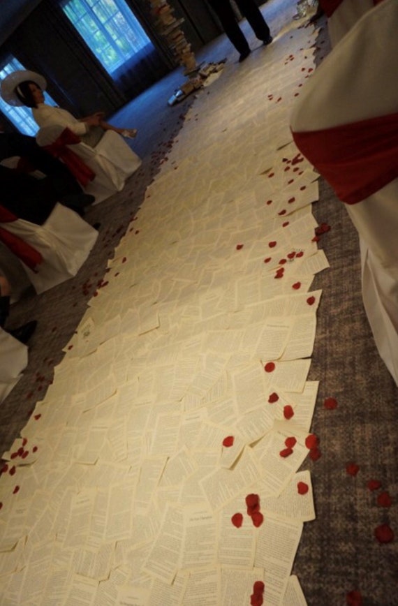 Paper & Party Supplies Handmade The Hunger Games Book Pages Wedding ...