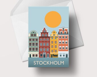 Sweden Greeting Card - Etsy