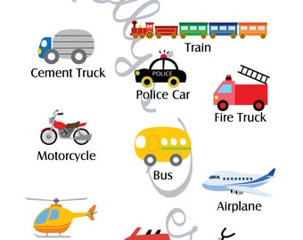 Transportation Scavenger Hunt, Indoor Scavenger Hunt for Kids ...