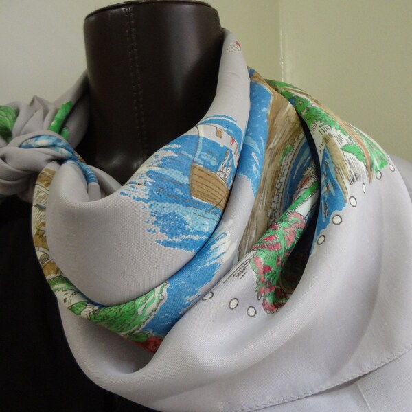 Italian Silk Scarf - Etsy