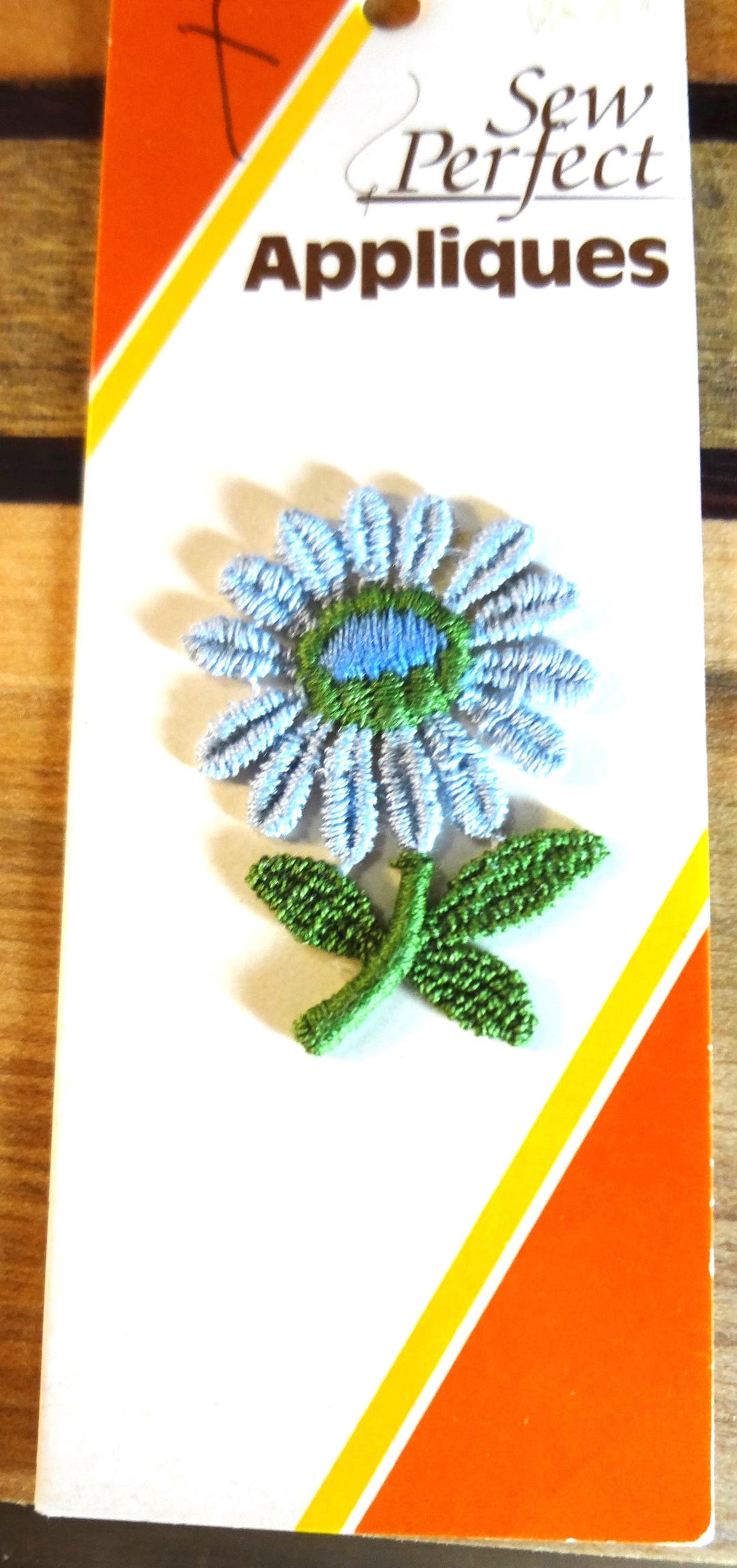 Vintage Appliques Blue Floral Sew on Deadstock - Etsy