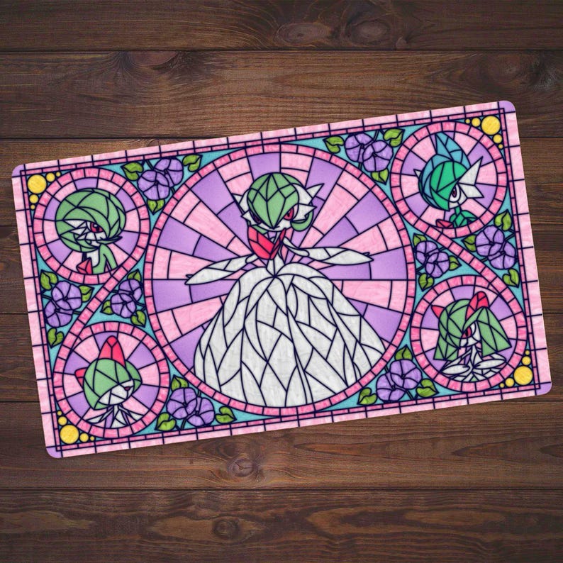 Mega Gardevoir Stained-glass Style Playmat - Etsy