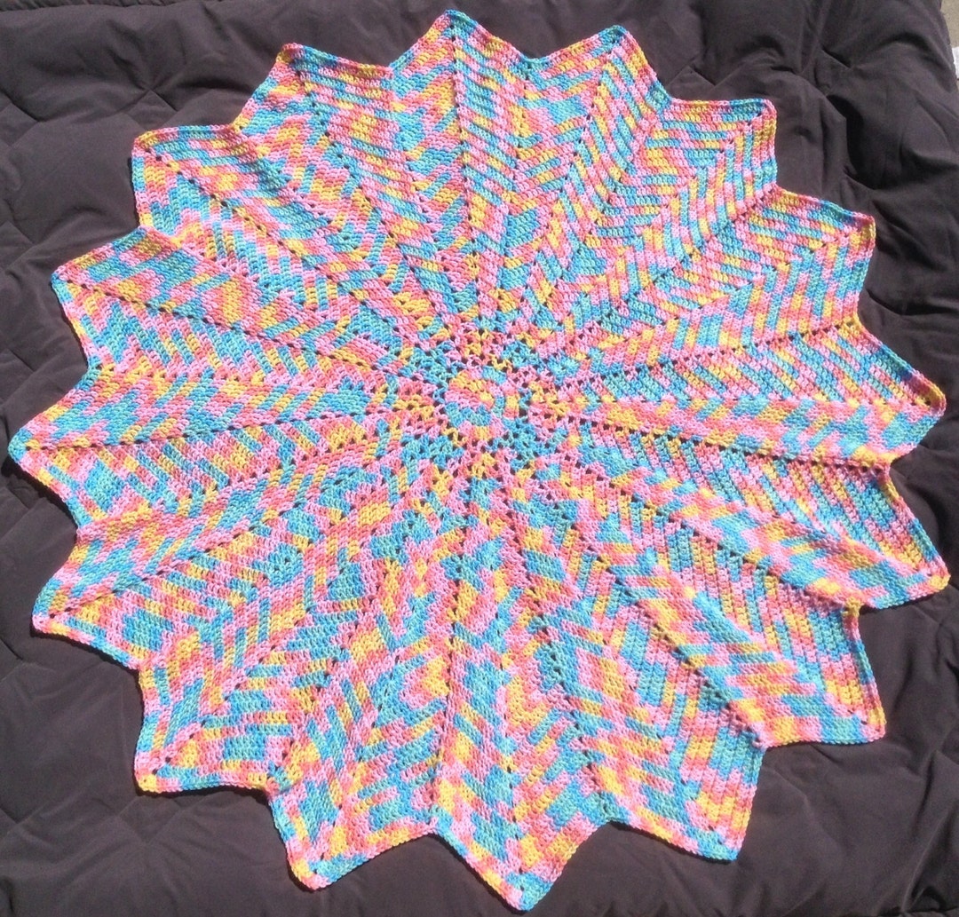 Candy Baby Sixteen Point Star Blanket PATTERN - Etsy
