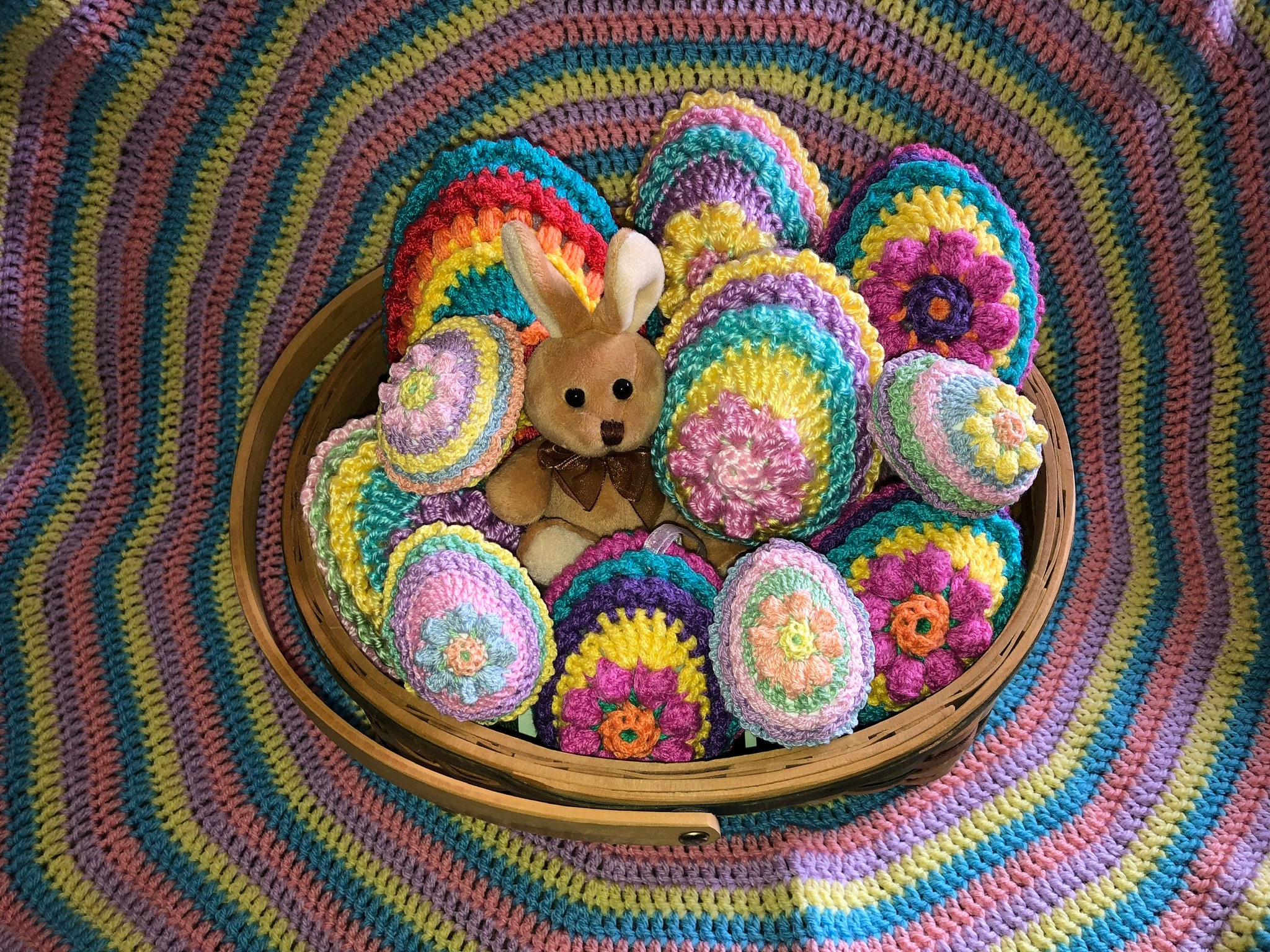 Crocheted Easter Eggs PATTERN - Etsy