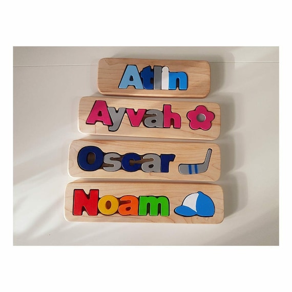 Personalized Name Puzzle Custom Name Puzzle Wooden Letter | Etsy