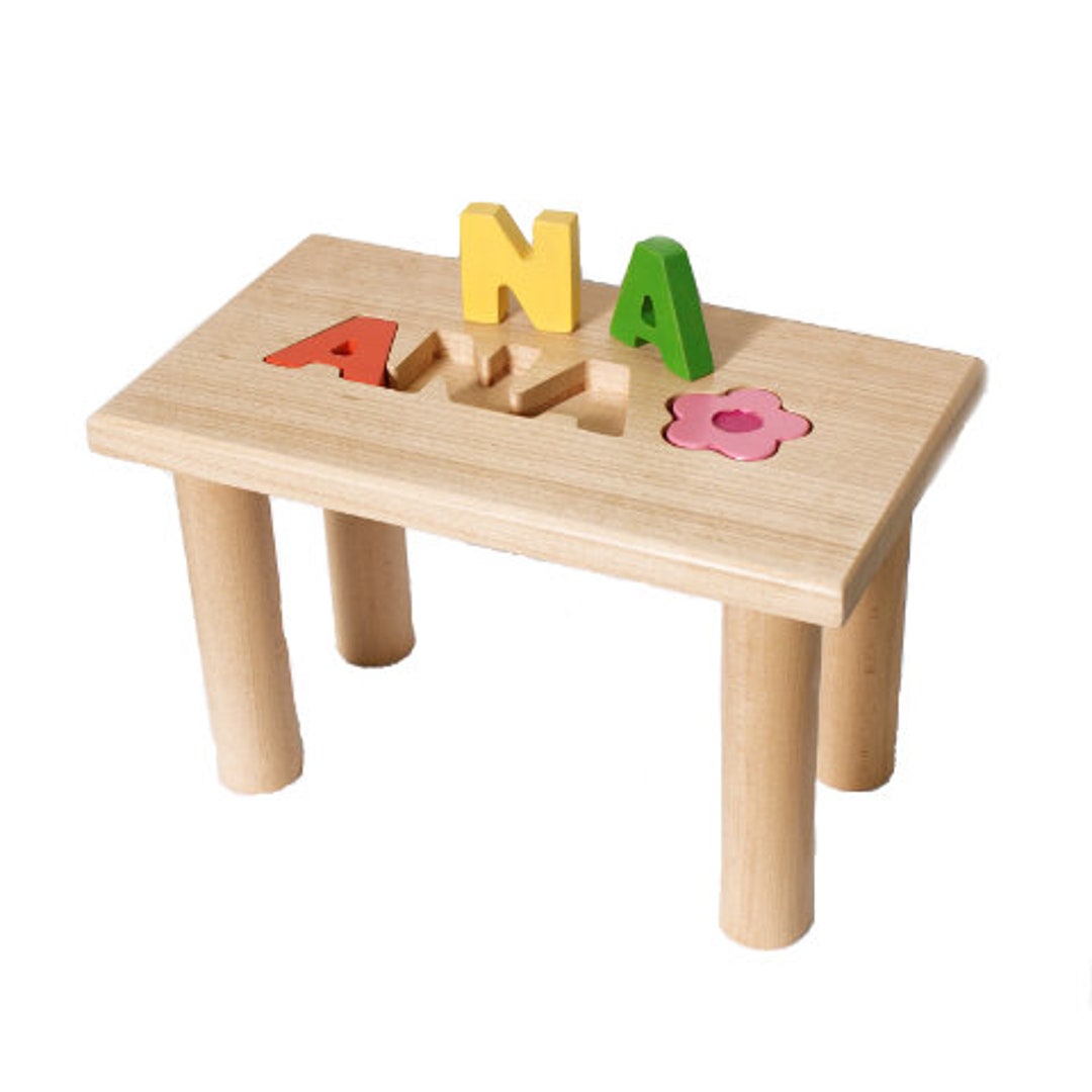 Name Puzzle Bench Personalized Puzzle Birthday Gif-t Name - Etsy