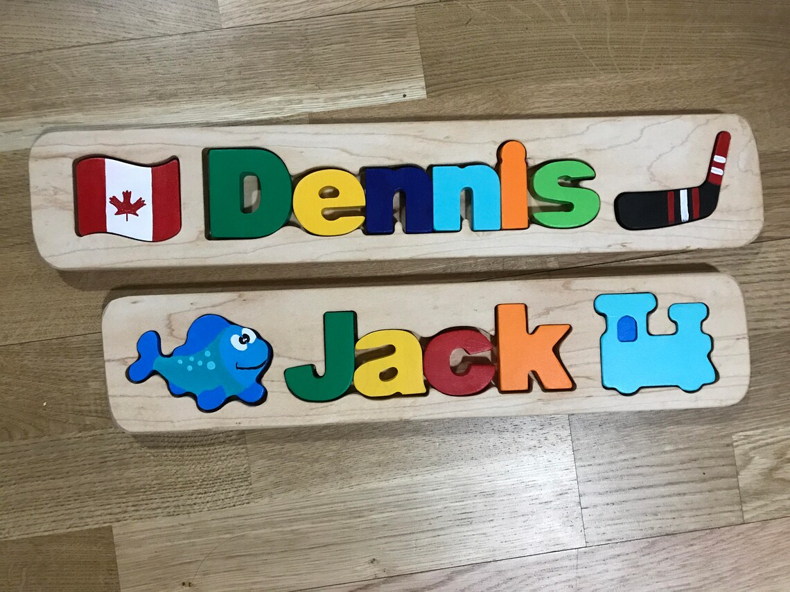 Personalized Name Puzzle, Custom Name Puzzle, Wooden Letter Puzzle ...