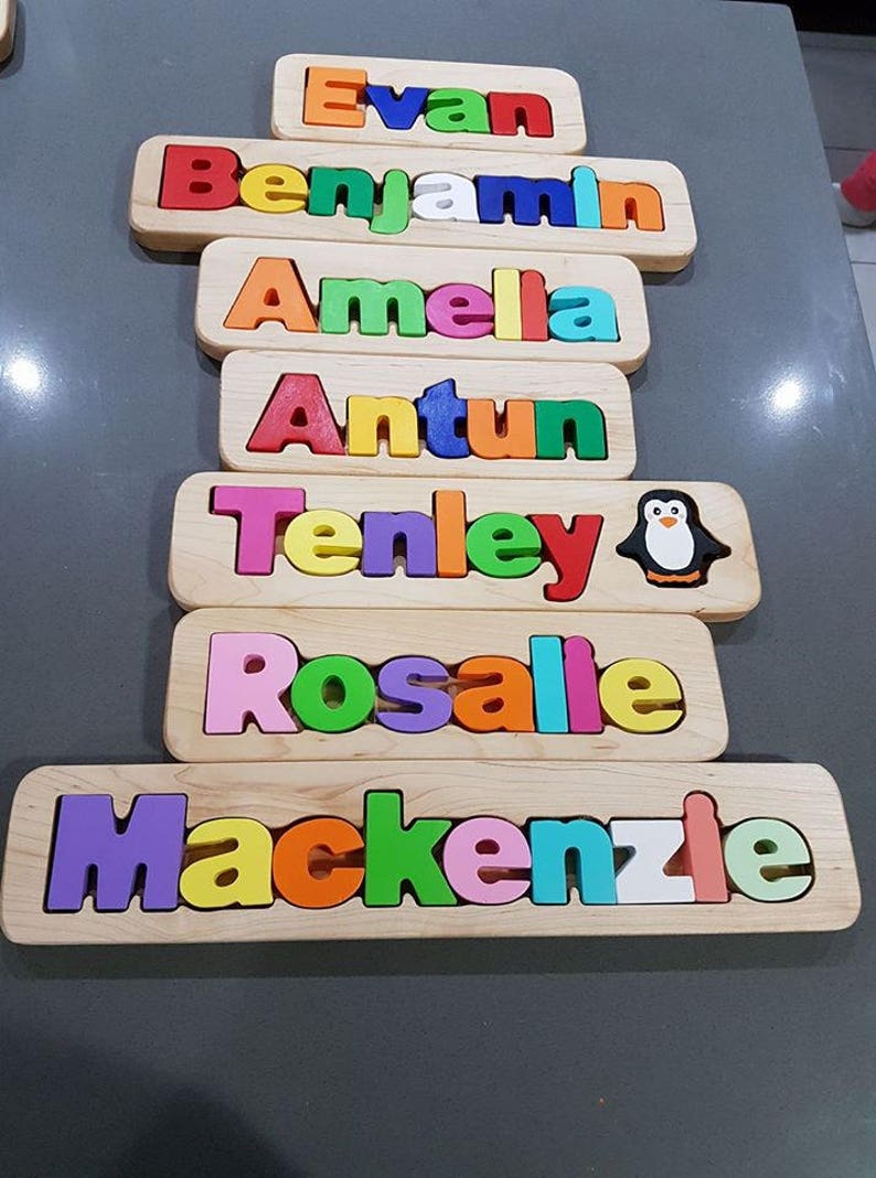 Personalized Name Puzzle, Custom Name Puzzle, Wooden Letter Puzzle ...