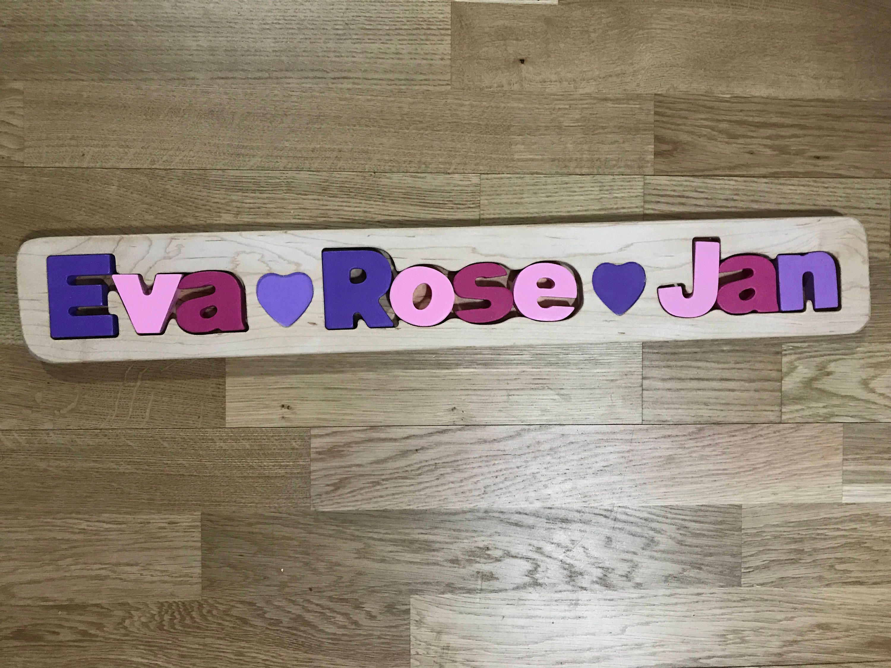 Personalized Name Puzzle, Custom Name Puzzle, Wooden Letter Puzzle ...