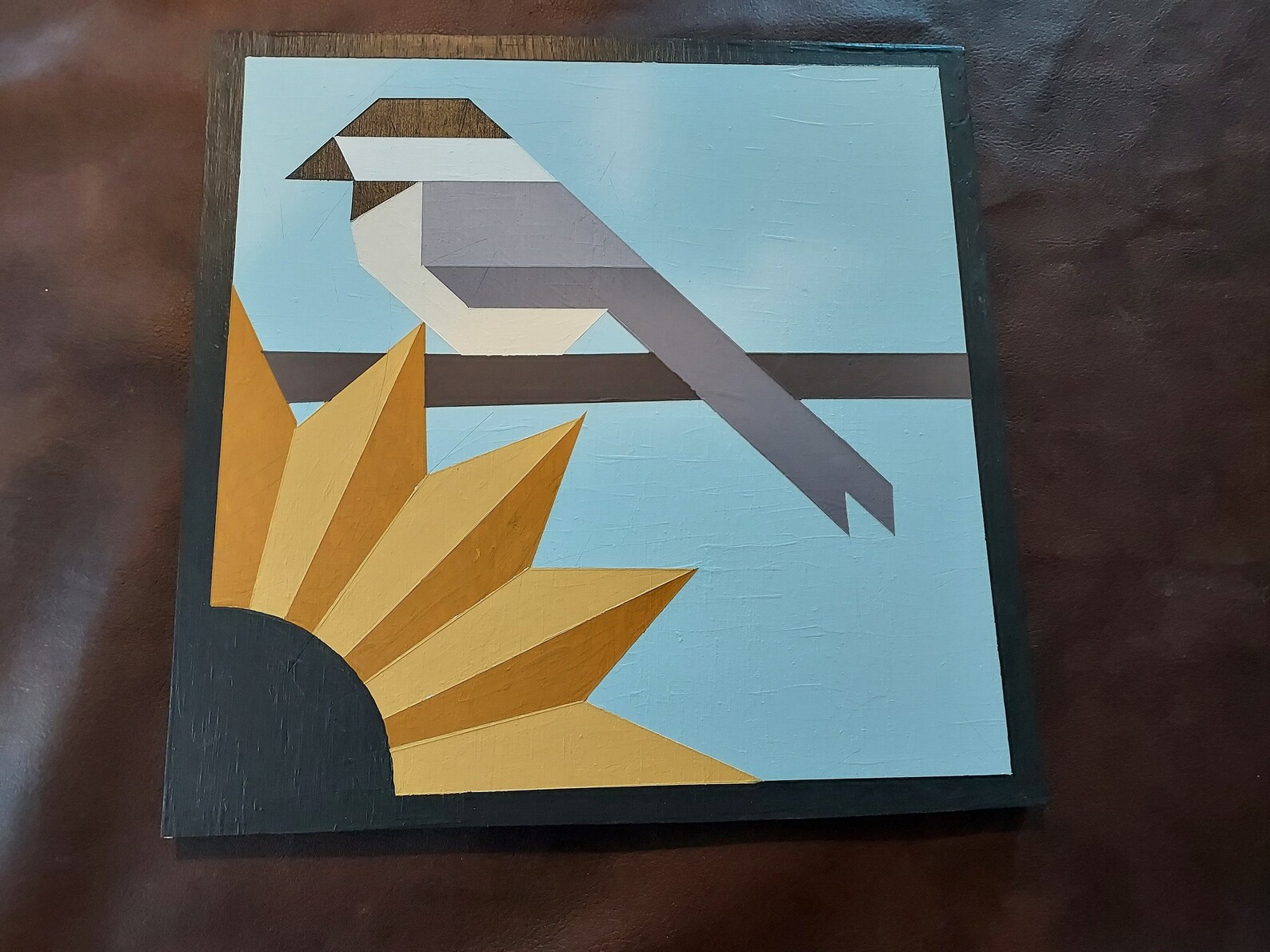 Barn Quilt, Chickadee Barn Quilt, Outdoor Quilt, Home Decor ,wall Art ...