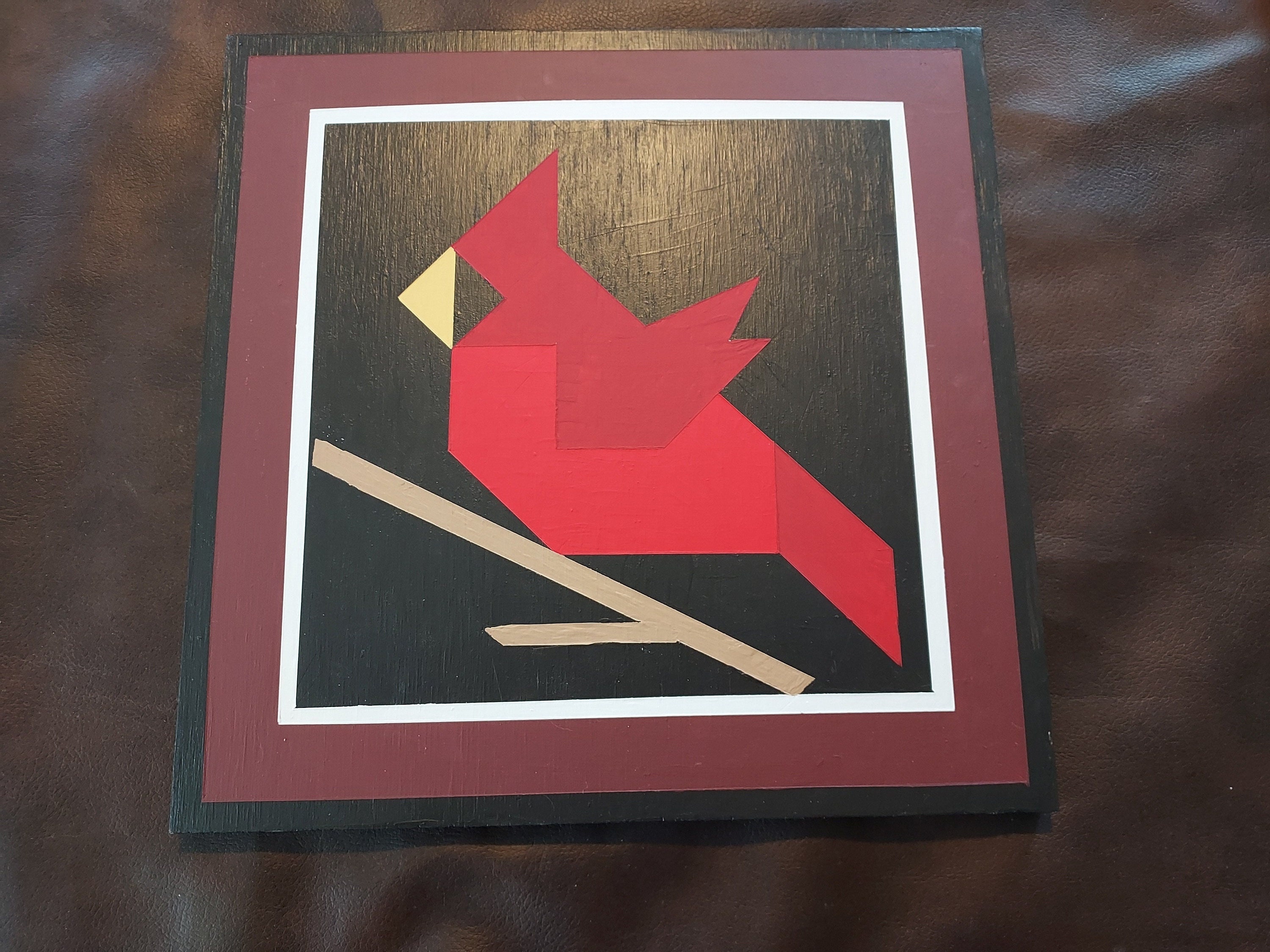 Barn Quilt, Cardinal Barn Quilt, Outdoor Quilt, Home Decor ,wall Art ...