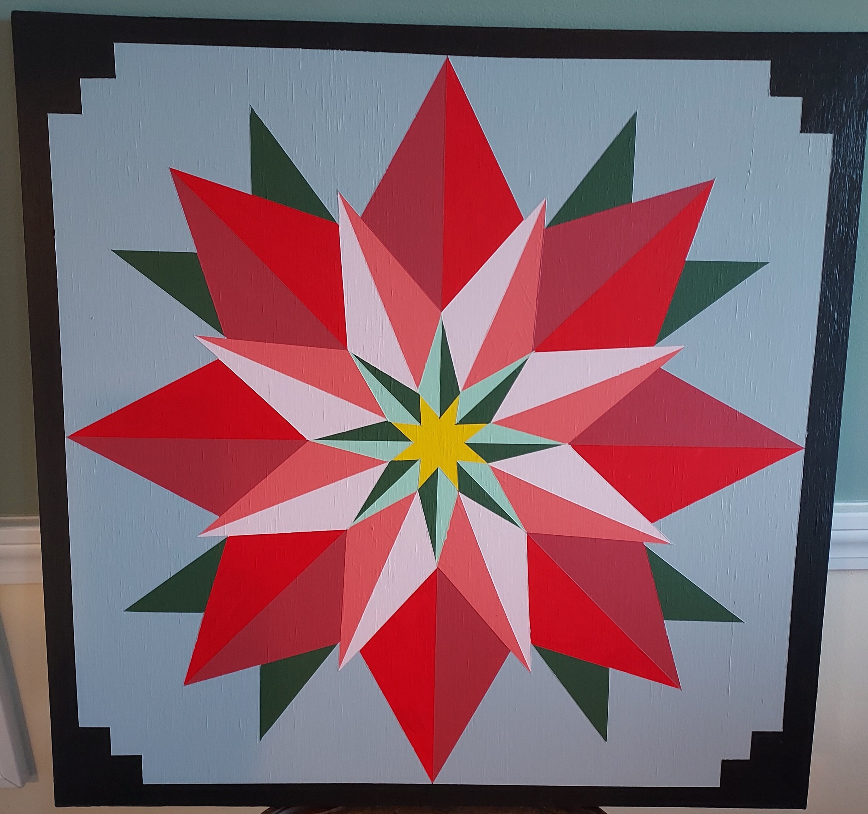 Barn Quilt, Flower Barn Quilt Outdoor Quilt, Home Decor ,wall Art, Barn ...