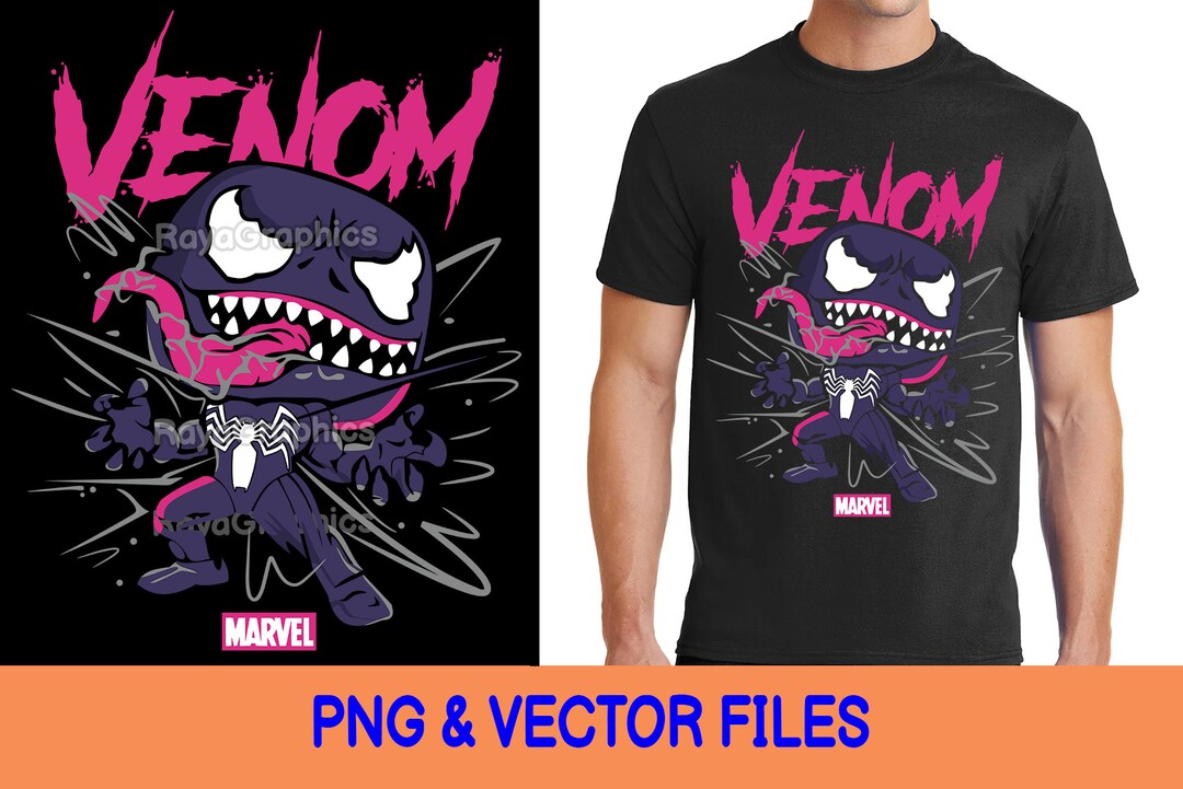 Venom Cartoon - Digital Download PNG and Vector AI Files - Etsy