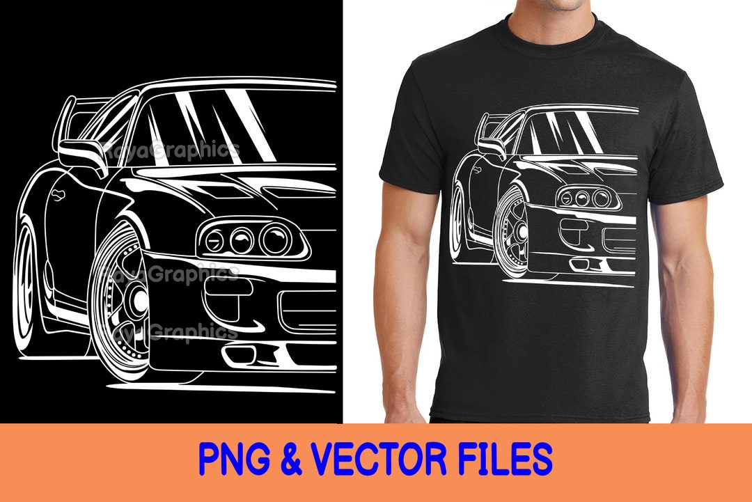 1994 Toyota Supra - Digital Download PNG and Vector AI Files - Etsy