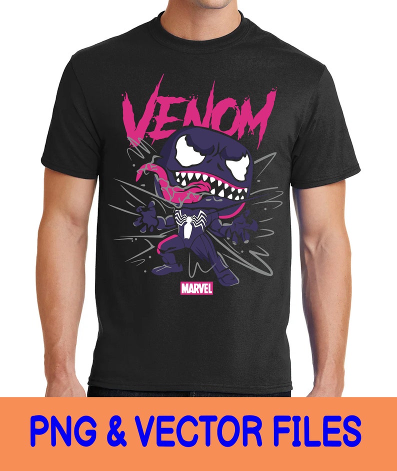 Venom Cartoon - Digital Download PNG and Vector AI Files - Etsy