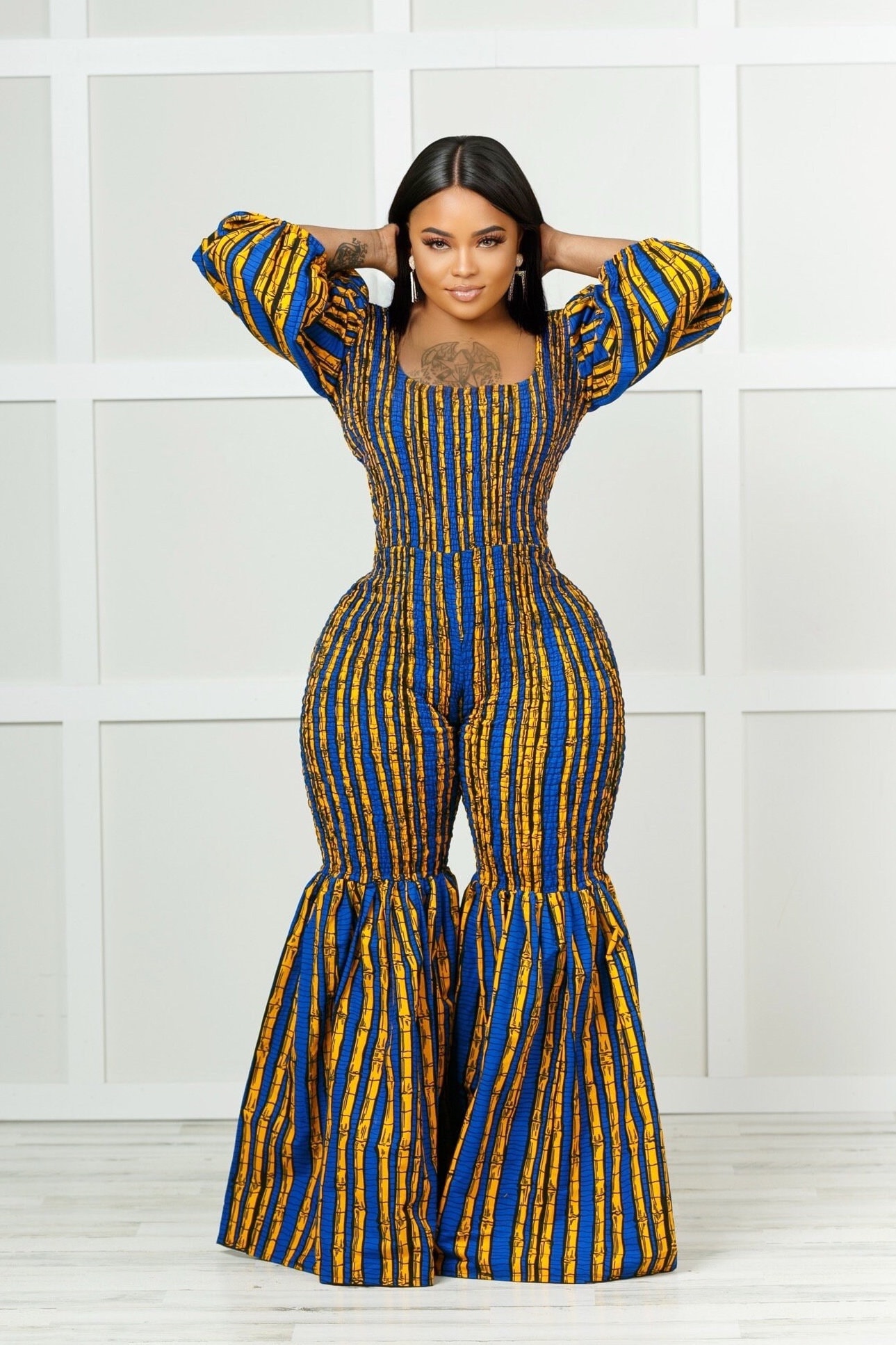 African Jumpsuit | Green Jumpsuit | African Print Jumpsuit | African ...