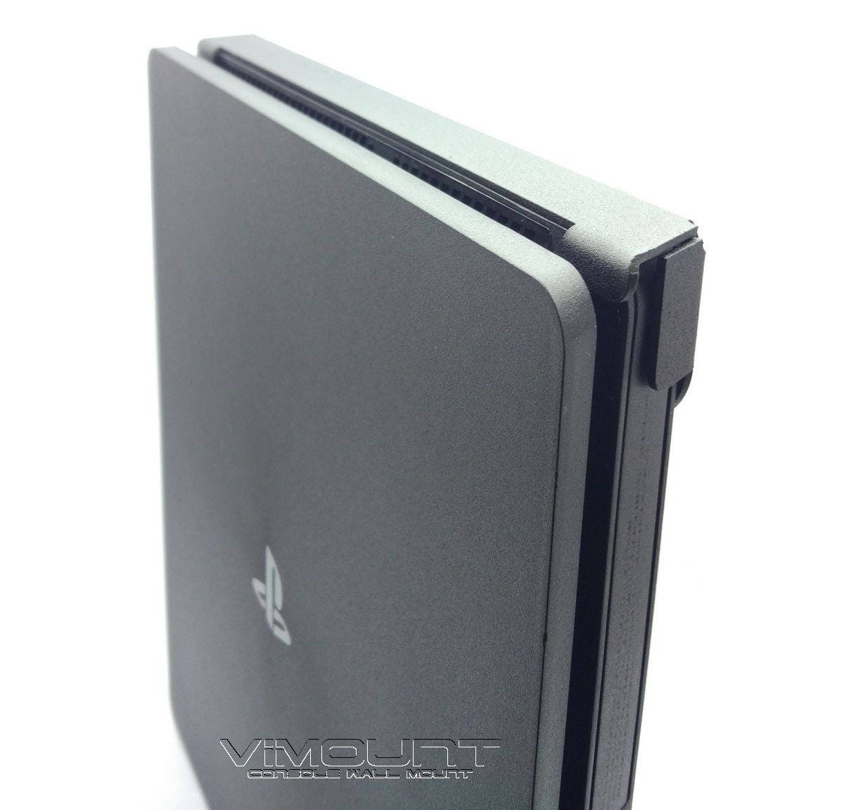 Playstation 4 SLIM 2pcs Controller Wall Mount PS4 Black Metal Holder ...