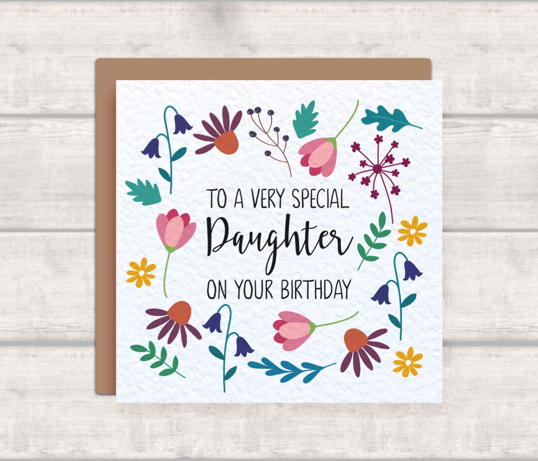 Daughter Birthday Card - A Very Special Daughter Birthday Card ...