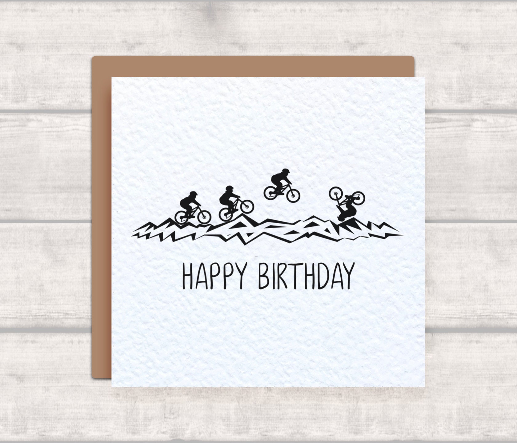 Funny Mountain Bike Birthday Card - Mountain Bike Crash - Accident ...