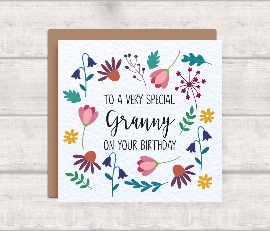 Very Special Granny Birthday Card - Granny's Birthday Card ...