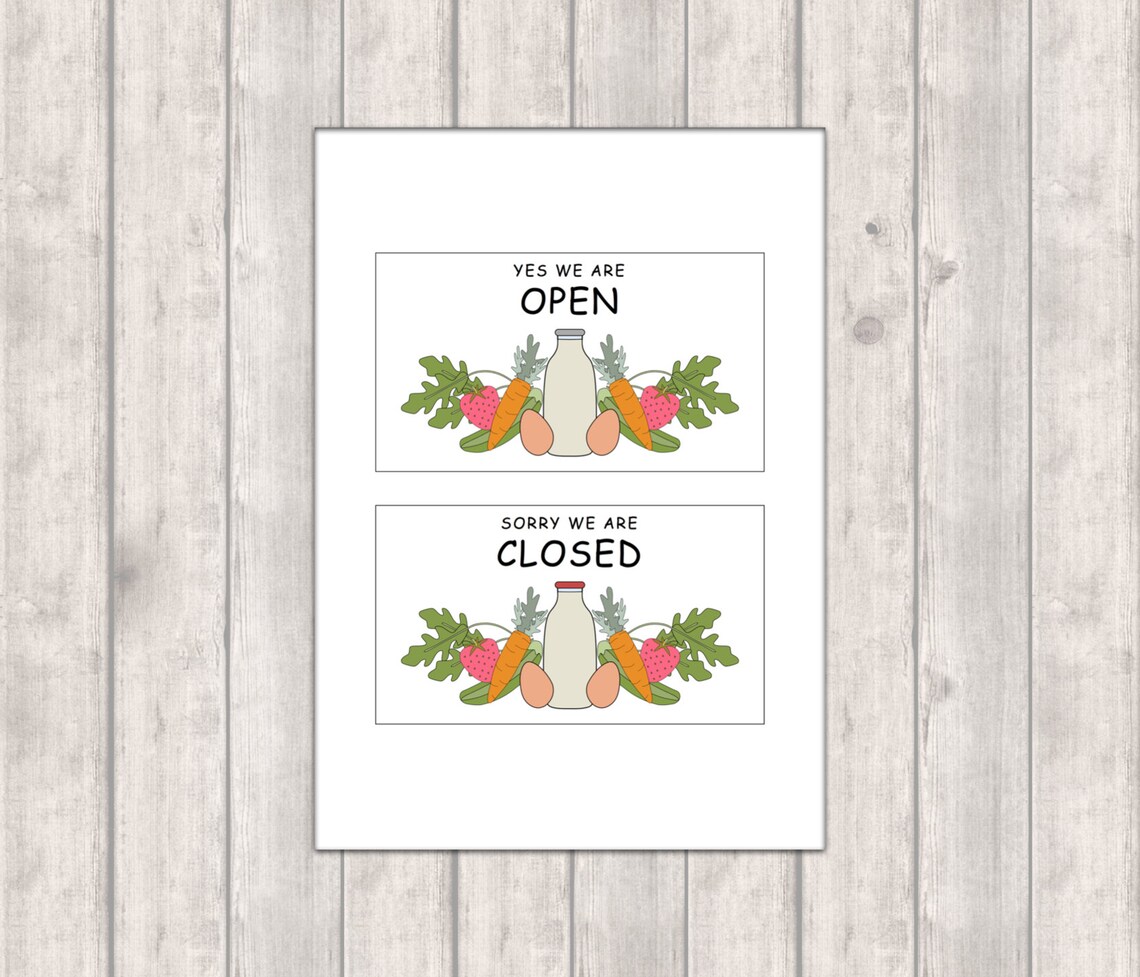 Printable Farmers Market Pretend Play Signs Labels Shopping | Etsy