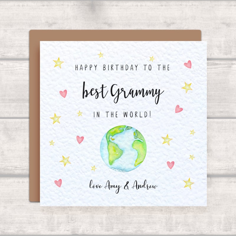 Grammy Card Birthday - Etsy UK
