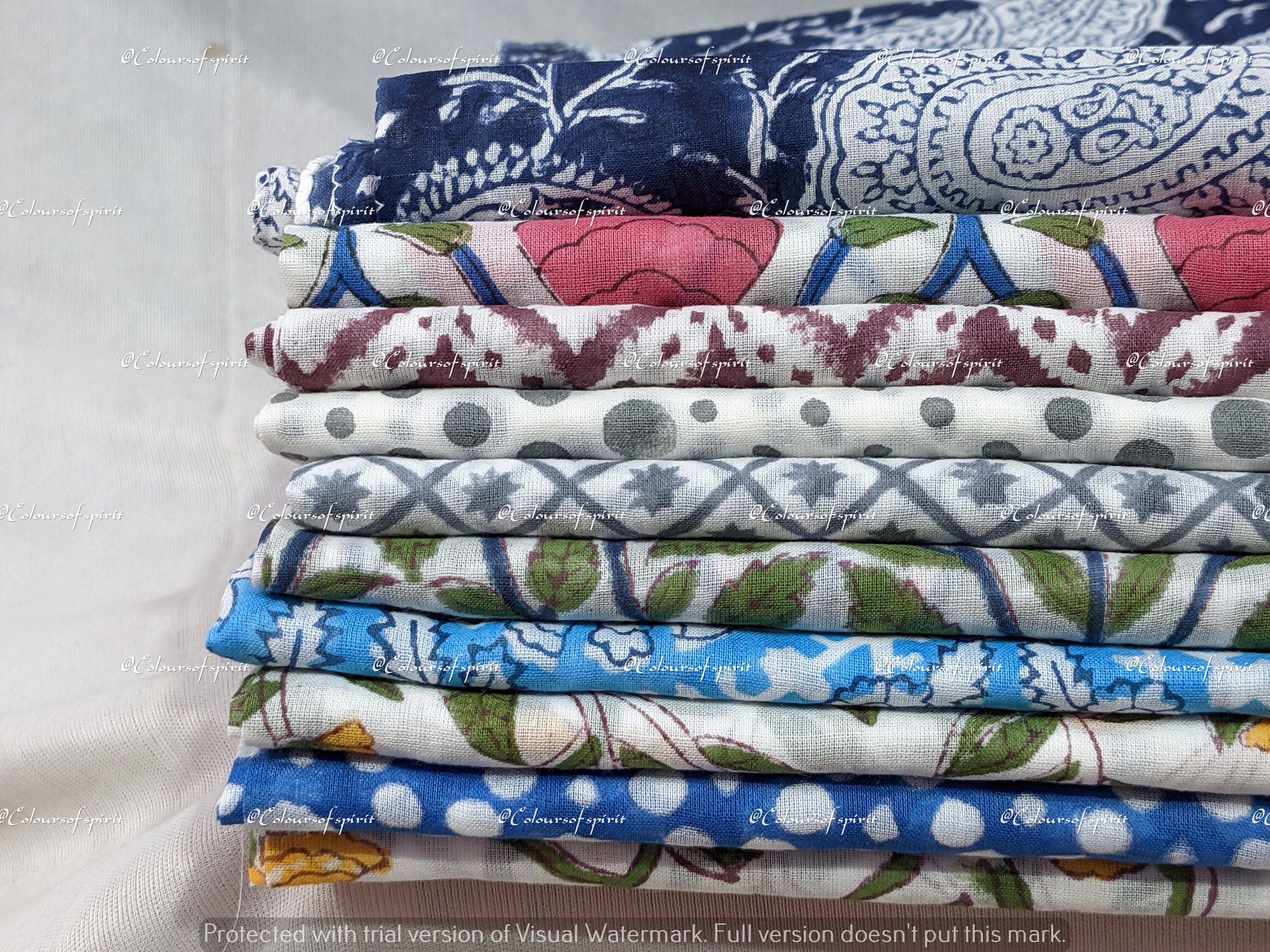 100% Indian Hand Block Print Beach Small Scarf Soft Voile - Etsy