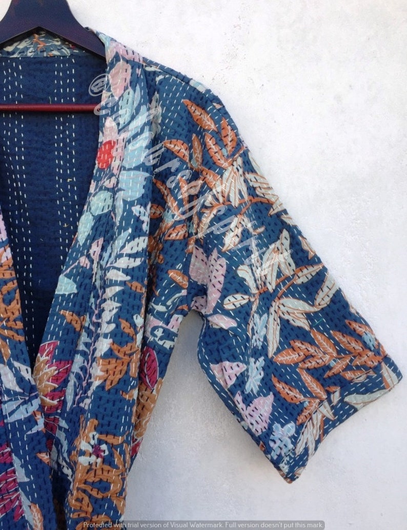Robes Embroidery Robes Cotton Winter Robes Kantha | Etsy