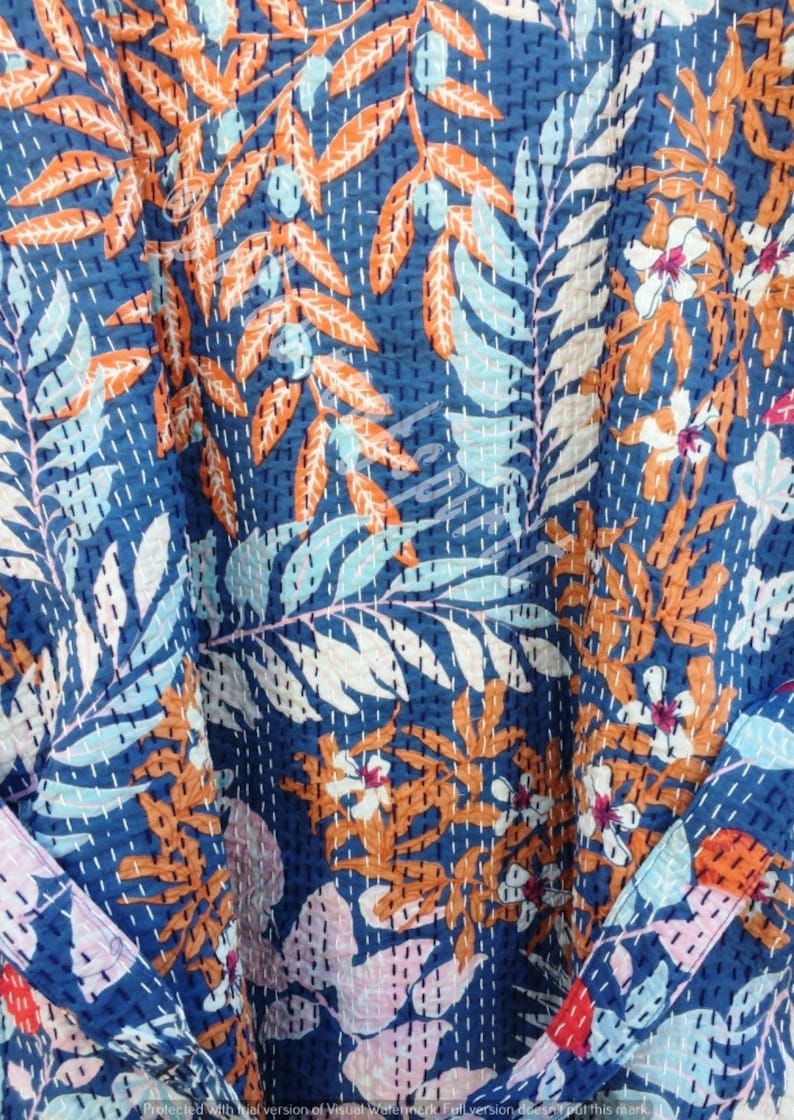 Robes Embroidery Robes Cotton Winter Robes Kantha | Etsy