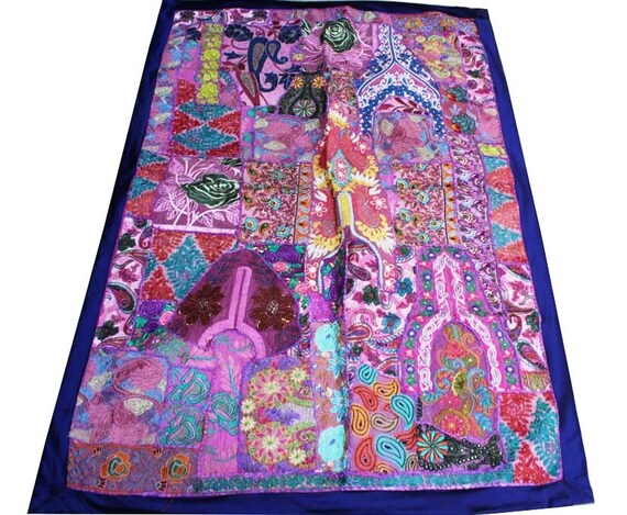 Handmade Vintage Tapestry Embroidered Patchwork Bohemian Hand | Etsy