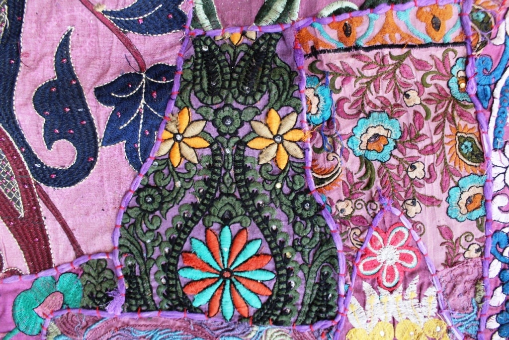 Handmade Vintage Tapestry Embroidered Patchwork Bohemian Hand | Etsy