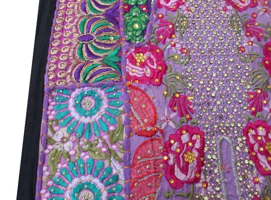 Vintage Bohemian Indian Patchwork Textile Wall Decor Wall Art | Etsy