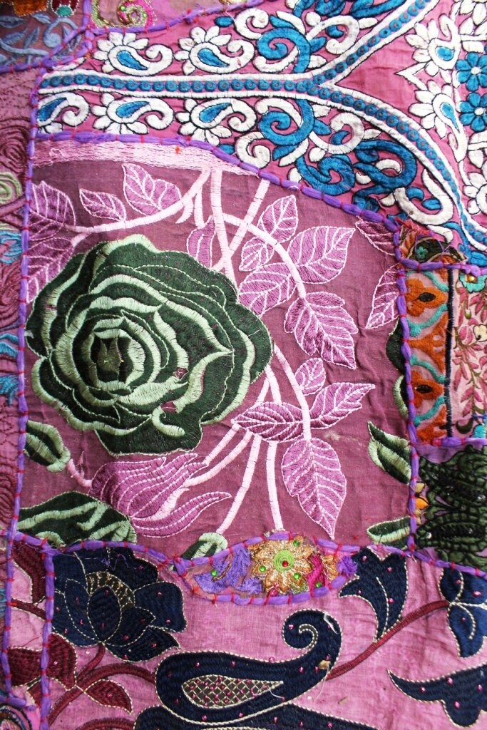 Handmade Vintage Tapestry Embroidered Patchwork Bohemian Hand | Etsy