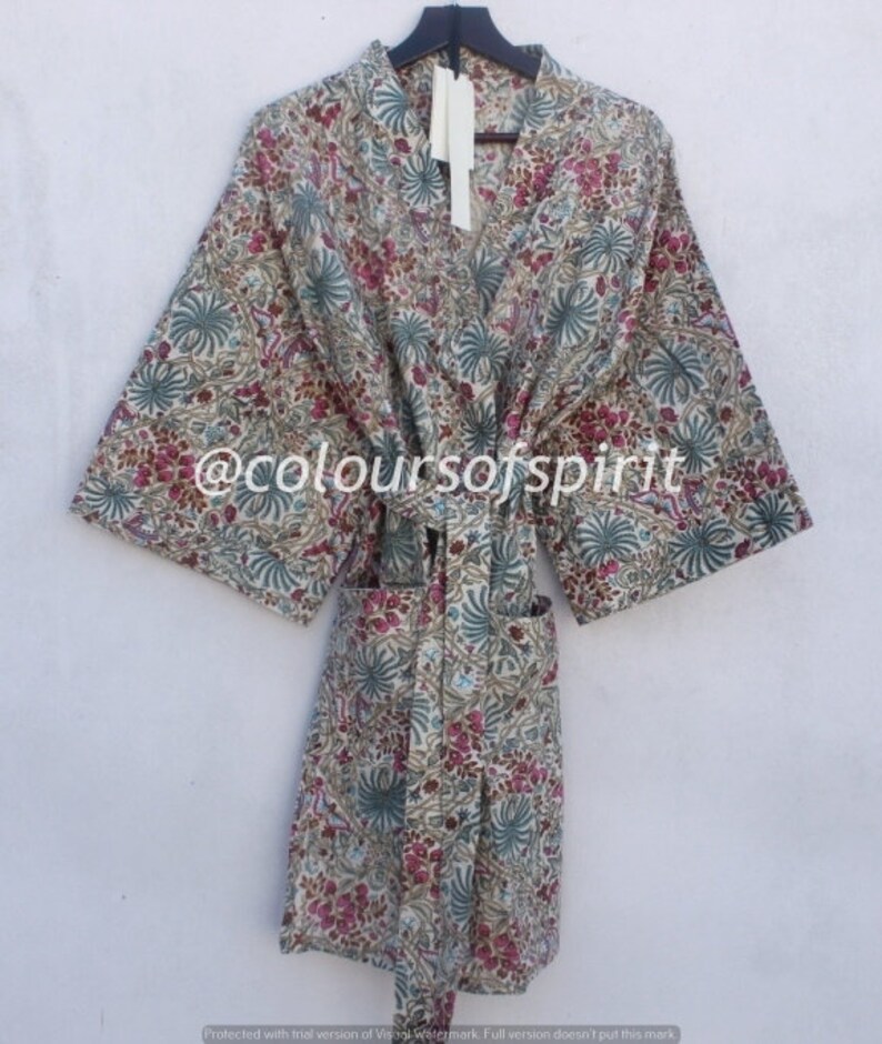 100% Cotton Kimono Robes Pure Cotton Kimono Cotton Kimono - Etsy