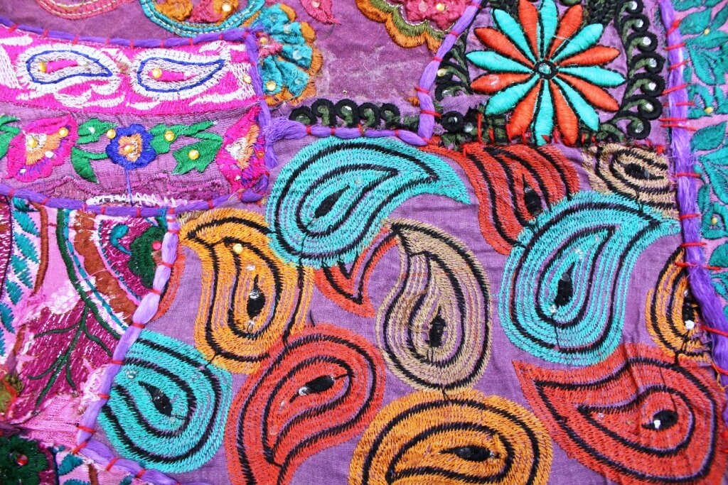 Handmade Vintage Tapestry Embroidered Patchwork Bohemian Hand | Etsy