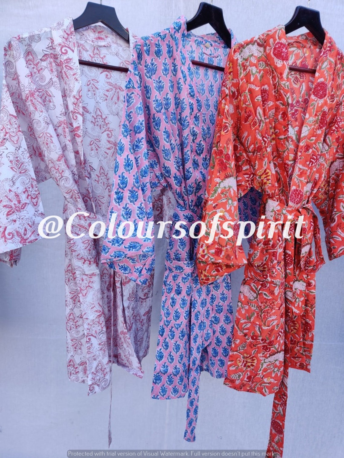 100% Cotton Kimono Robes Pure Cotton Kimono Cotton Kimono - Etsy