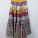 Free Size Patchwork Skirt Multi-layer Skirt Elastic Long Skirt - Etsy